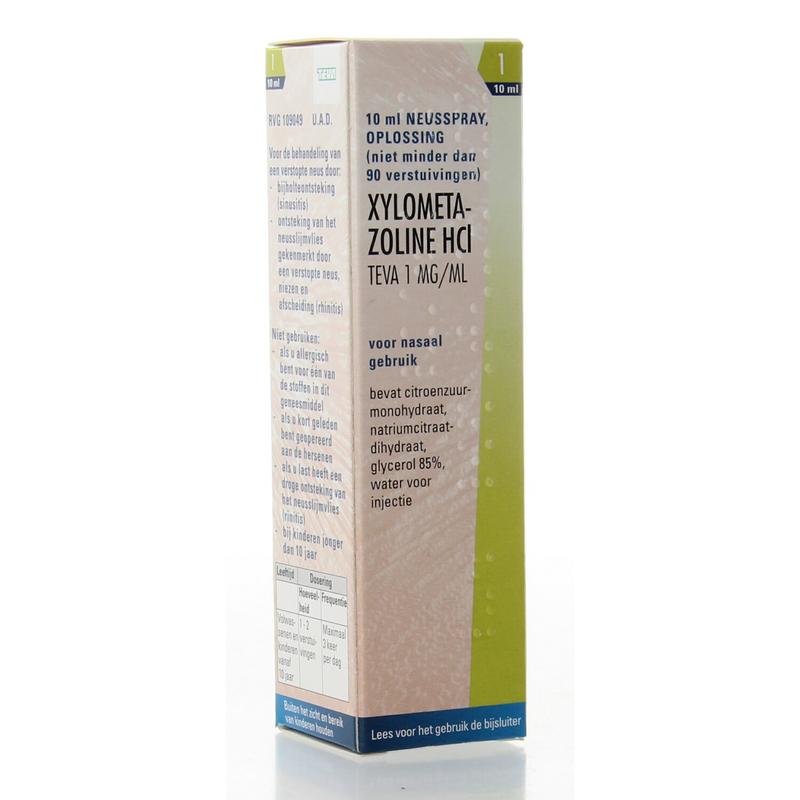 Teva Xylometazoline 1mg spray